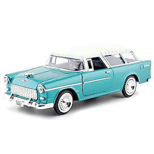 MOTORMAX 73248 1955 55 Chevy BEL AIR Nomad Wagon 1/24 DIECAST Green,#G14E6GE4R-GE 4-TEW6W206529