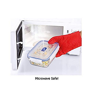 Luminarc Pure Box Active Glass Food Storage Container with Sliding Vent Lid (Rect. 8.3 Cups / 2L)