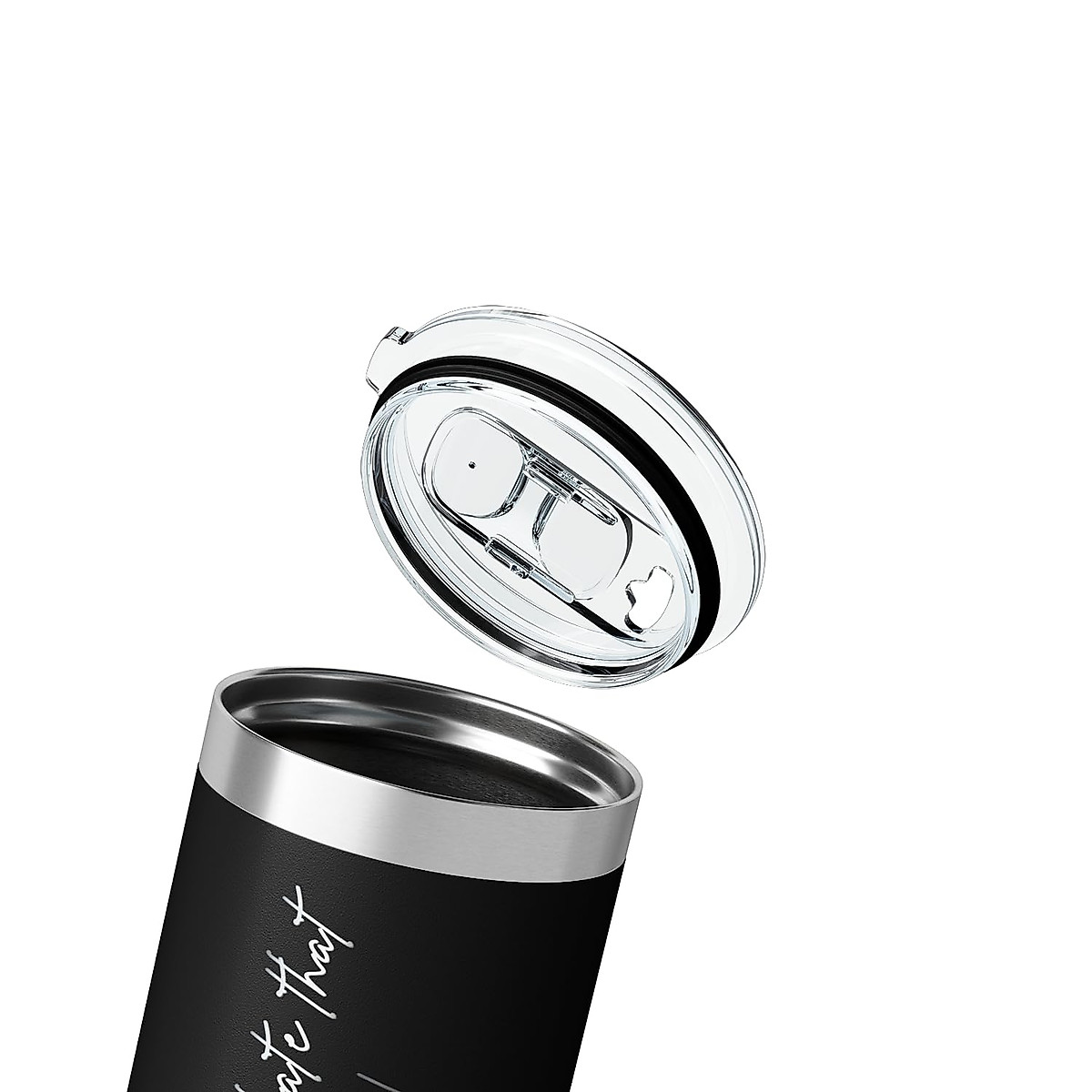 Cuptify You Had Me at I Hate That Too! Skinny Tumbler with Lid Laser Engraved on Black 22 oz Insulated Stainless Steel Best Friend Birthday Gift For Women