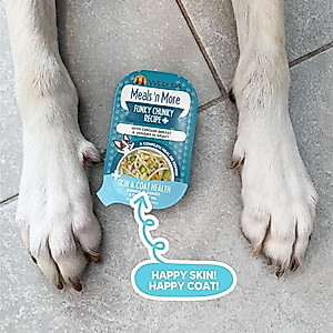 Weruva Meals 'n More Natural Wet Dog Food, Funky Chunky Plus Skin & Coat Health, 3.5oz Cup (Pack of 12)