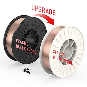 YESWELDER ER70S-6 .030-Inch on 10-Pound Spool Carbon Steel Mig Solid Strong ABS Plastic Spool Welding Wire