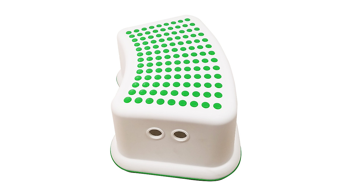 Kids Green Step Stool for Potty Training & More - Durable & Portable