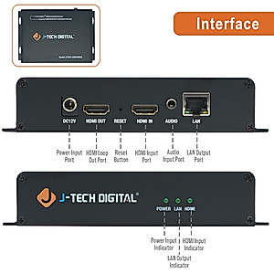 J-Tech Digital HDMI Encoder 1080P H.264 H.265 IPTV Livestream Encoder with Audio Embed Supports NDI HX HX2, RTSP, RTMP RTMPS, HTTP, UDP, ONVIF [JTECH-ENCH5NDI|HX]