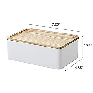 Yamazaki Accessory Box Home | Polystone | Jewelry Organizer, One Size, Ash