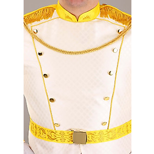 Disney Plus Size Prince Charming Costume, Cinderella Mens Halloween Costume 3X Multicolored