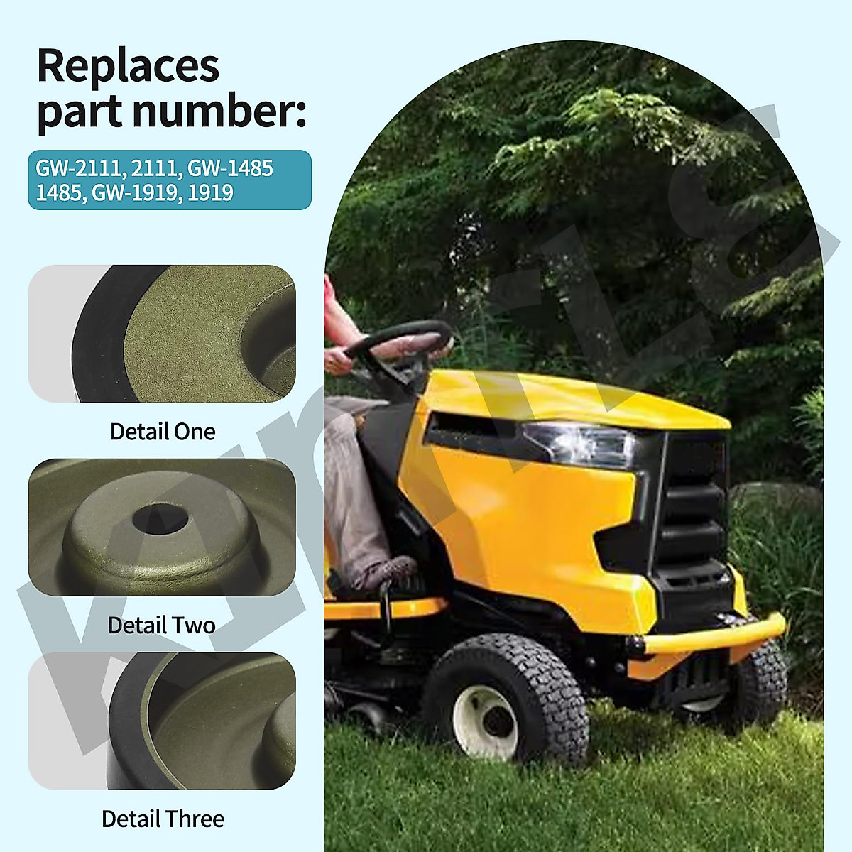 GW-2111 Horse Tiller Reverse Disc (3 3/4") - by KINTLE - Compatible with Troybilt Horse Tillers Dp Models Built Since 1989, Replaces GW-1919, 756-04171