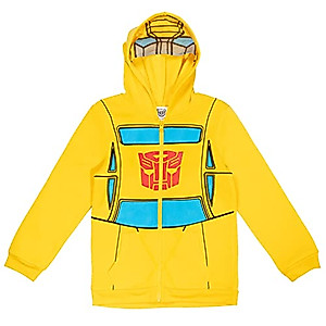 Transformers Bumblebee Little Boys Cosplay Fleece Pullover Hoodie Yellow 6-7