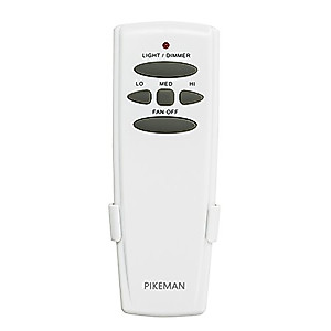 Universal Ceiling Fan Remote Control Kit Replacement for Hampton Bay Harbor Breeze Hunter Litex Westinghouse 3-Speed Light-Dimmer UC7030T UC7078T Fan-HD CHQ7078T L3H2010FANHD Fan-HD5 FAN-18R -Pikeman
