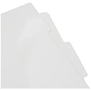 Tabbed Rubber Stamp Storage Panels 4/Pkg 8.5"X11"-