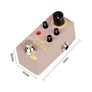 FLAMMA FC18 Booster Pedal Boost Guitar Pedal for Electric Guitar and Bass Compact Size True Bypass