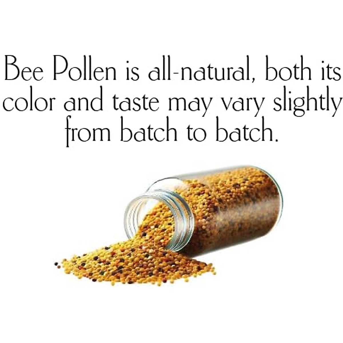 Bee Pollen Granules, 100% Raw, Superfood Packed with Proteins, Vitamins & Minerals. Source of Vitamin B, Amino Acids, & Antioxidants. Keto, Paleo Friendly, Gluten Free.