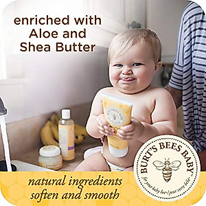 Burt's Bees Baby Nourishing Lotion, Calming Baby Lotion - 12 Ounce Bottle (Pack of 3)