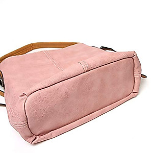 Janin Handbag Bucket Style Hobo Shoulder Bag with Extra Longer Strap