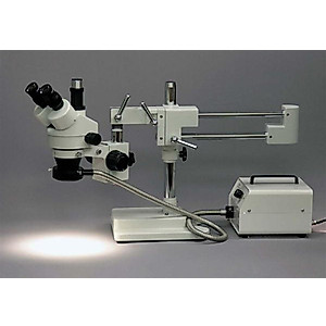 AmScope HL150-AR Microscope Halogen Fiber Optic Ring Illuminator 150W