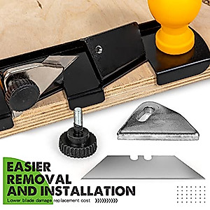 XDOVET Adjustable Hand Held Wood Planer, With Dual Blade and ABS Plastic Handle, Woodworking Edge Corner Flattening Tool for Quick Edge Planing