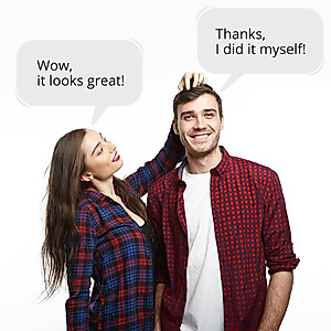 KKOCH BEAUTY 3 Way Mirror with LED Lights, Haircutting Kit, 360 Mirror for Braiding and Makeup, Mirror to See Back of Head, Self Cut for Men Women Kids