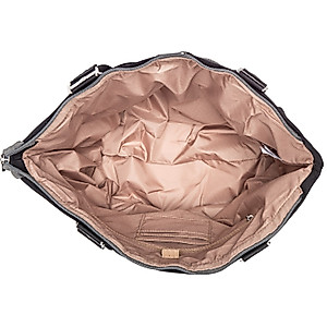 Baggallini womens All Around Tote, black with sand lining, One size