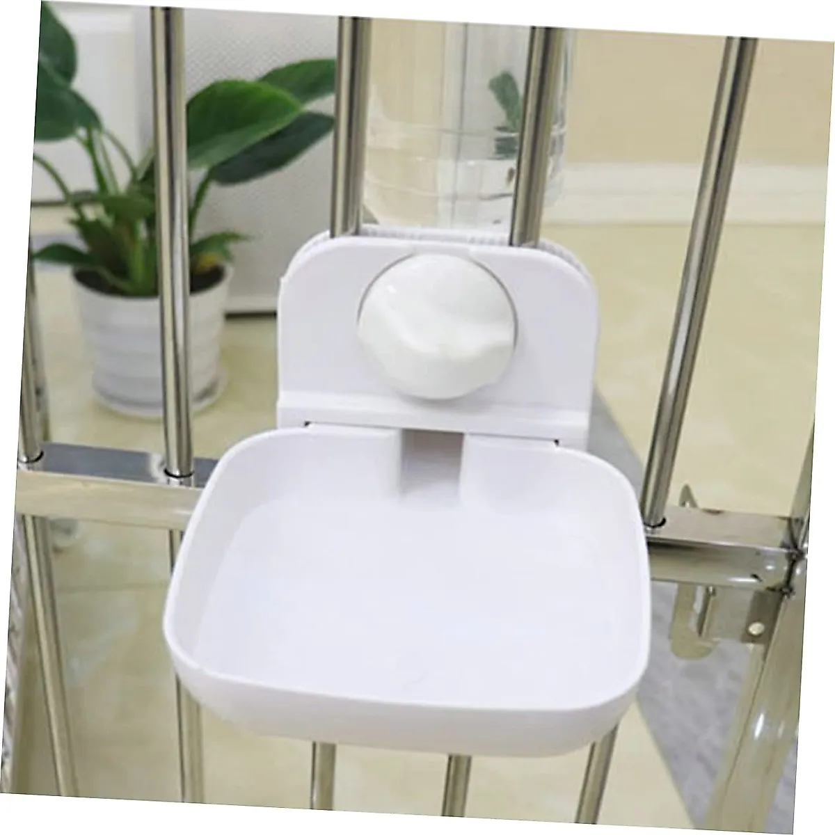 Balacoo 2 pcs automatic feeder rabbit water feeder drinking water machine dispenser automatic rabbit feeder bunny water dispenser pet water dish water cage plastic white chinchilla