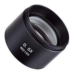 AmScope SM05 0.5X Barlow Lens For SM Series Stereo Microscopes (48mm)