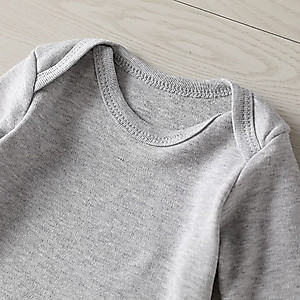 Acwssit New To The Cousin Crew Baby Boy Clothes Unisex Funny Baby Girl Baby Bodysuit 0-3 months graylong