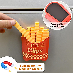 COIYINGJAUNEI French Fries Kitchen Clips Bag Clips Food Clips Bread Bag Clips for Creative Clips 12 PCS, Fries Clips for Bags, Fries Clips Moisture Proof and Fresh-Keeping Food Sealing Clip