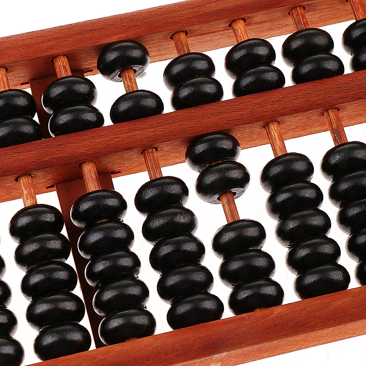 MonkeyJack 15 Column Vintage Chinese Wooden Bead Arithmetic Abacus with Box for Children Adults Gift