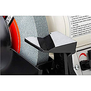 Shop Fox W1840 Variable-Speed Grinder with Work Light, 8",Black,white