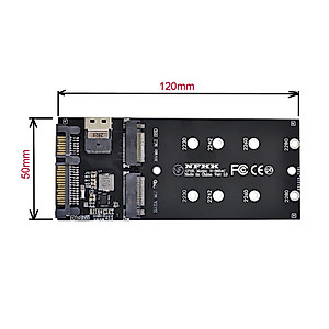 chenyang CY M.2 NVME SSD to SFF-8654 ＆ NGFF SATA SSD to SATA 2 in 1 Combo Adapter for Mainboard (Not Work NVEM SSD to SATA)