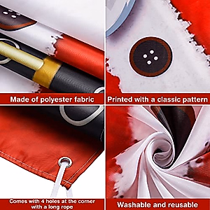 Christmas Door Cover Santa Claus Door Cover Cloth Santa Suit Xmas Door Banner Backdrop Winter Holiday Door Cover for Christmas Eve New Year Home Party Decoration Supplies, 71 x 35 Inch