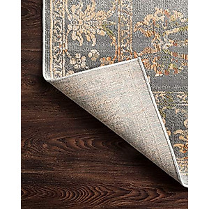 Loloi II Isadora Collection ISA-05 Silver/Silver, Transitional 8'-0" x 10'-0" Area Rug