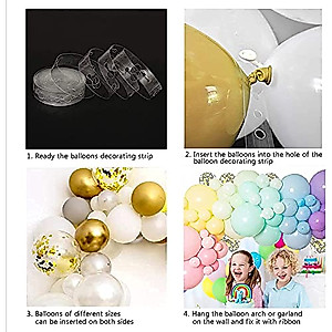 EUOPHYM 112 Pcs Pastel Balloon Garland Kit, Balloon Arch Kit,5'' 18'' Macaron Easter Balloon Garland Decorations Magical Rainbow Balloon Wedding Birthday Anniversary Mermaid Party Graduation Wedding