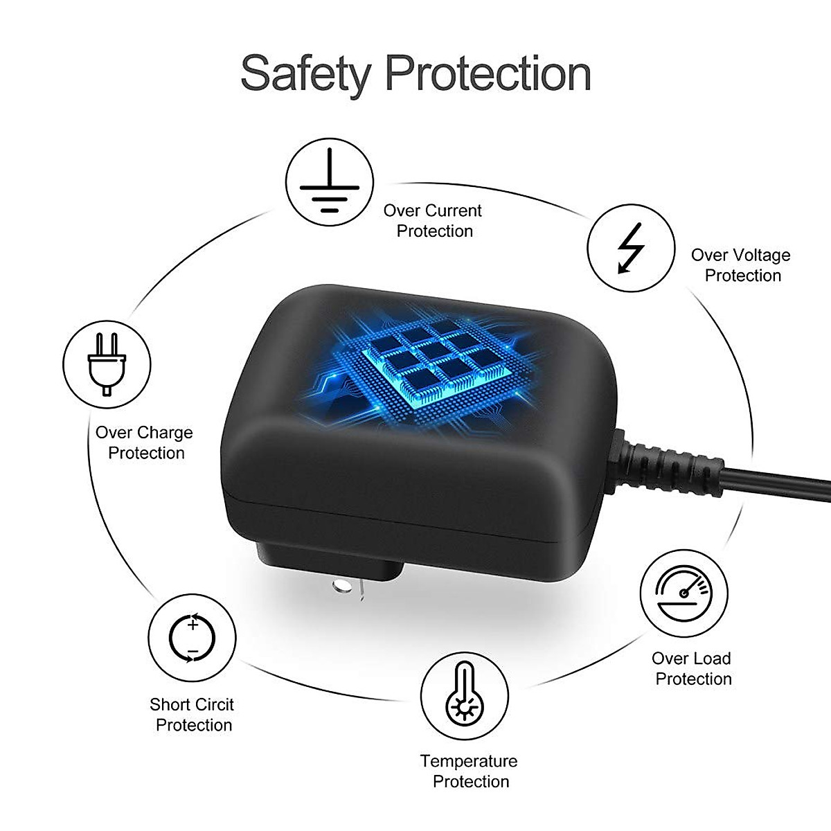 9V 2A 1.5A 0.5A AC Adapter Power Supply 18W 10 Tips UL Listed Charger for Routers LED Rights Tablets Speakers Webcams Transformer