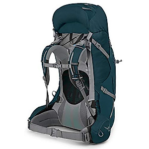 Osprey Ariel Plus 60L Women's Backpacking Backpack, Night Jungle Blue, WXS/S