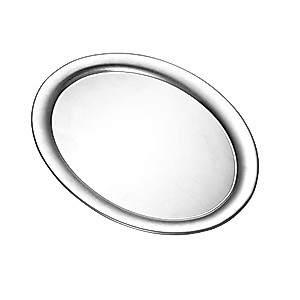 IMEEA Oval Platter Serving Platter SUS304 Stainless Steel Platter for Serving Food, 11.37 Inches