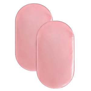 Satin Bassinet Sheets for Baby Girl 2 Pack Pink Bassinet Sheet for Baby Hair and Skin, Soft Silky Bassinet Sheet for Rectangle, Hourglass, Oval Cradle or Bassinet Pad＆Mattress, Pink