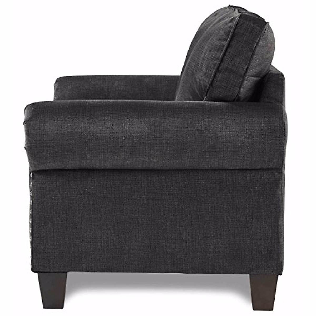 Homelegance Cornelia 86" Fabric Sofa, Dark Gray