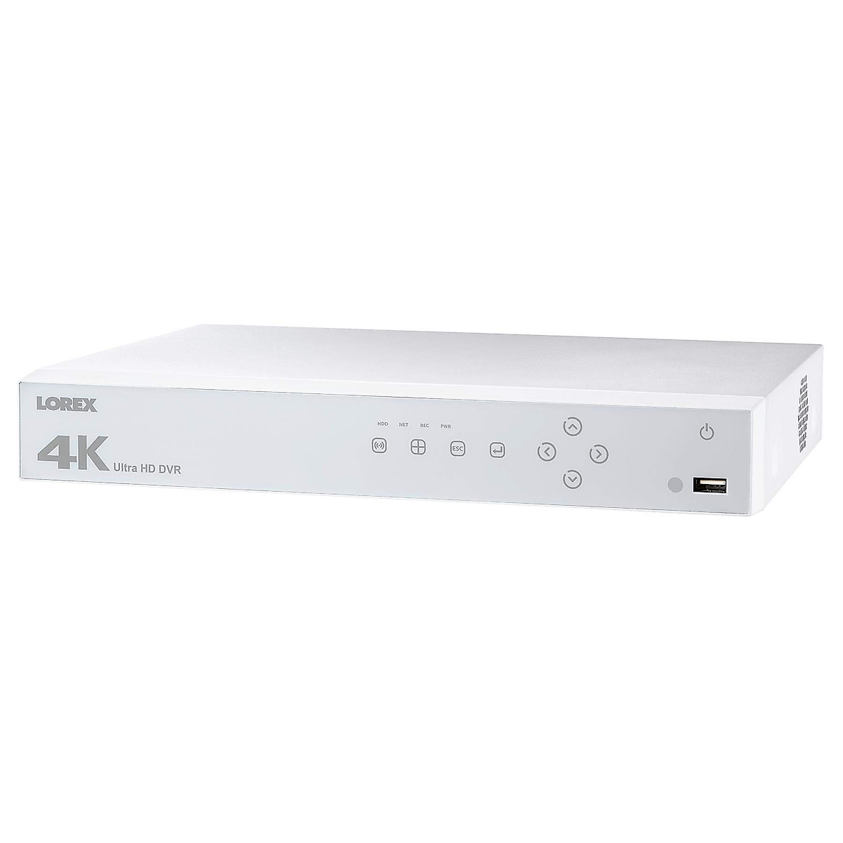 Lorex LHV51082TW 4K Ultra High Definition 8 Channel, 2TB Hard Drive Digital Video Surveillance Recorder (DVR), White