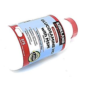 Kirkland Signature Extra Strength Glucosamine HCI 1500mg With MSM 1500 mg 375 Tablets