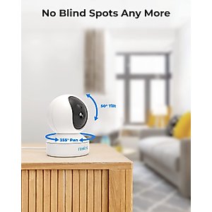 REOLINK 5MP Auto Tracking Cam Bundle with 3MP Indoor Cam, E1 Outdoor Plus E1 (2 Pack), Plug-in WiFi Camera for Indoor and Outdoor Security, Real-Time Alerts, Cloud/SD Card (Not Included)