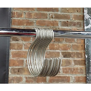 NAHANCO SHKLGBC Jeans Hooks - 7" Satin Chrome - 12 Count