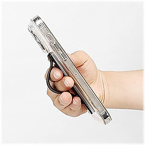 SaharaCase FingerGrip Cell Phone Grip for Most Cell Phones [Lightweight Construction] Antislip Strap Integrated Kickstand (Black)