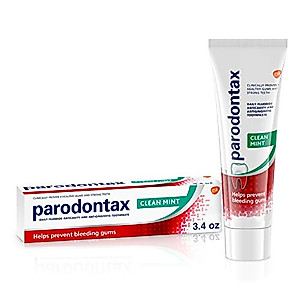 Parodontax Toothpaste for Bleeding Gums, Gingivitis Treatment and Cavity Prevention, Clean Mint - 3.4 Ounces