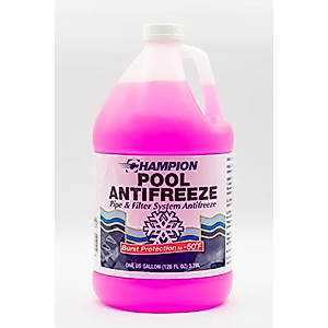 CPDI Champion Swimming Pool Antifreeze for Winterizing, 2 x 1 Gallon Bottle, Supports Above Ground and Inground Pools and Spas, Burst Protection from Rust and Corrosion