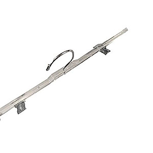 NAHANCO 600RC Plastic Skirt/Pant Hanger with Short Metal Swivel Hook and Pinch Clips, Heavy Weight, 14", Clear (Pack of 100)