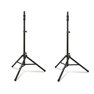 Ultimate Support TS-100B (2-Pack) Lift-Assist Aluminum Tripod Speaker Stands