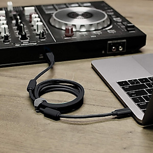 DJ TechTools Chroma Cable: Audio Optimised USB-C to USB-B Cable with 56K Resistance (Black)