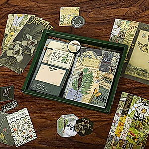 348pcs Scrapbook Kit, Scrapbooking Supplies kit with Aesthetic Scrapbook Paper, Washi Stickers, Washi Tape, A6 Notebook Art Journaling Kit for Bullet Junk Journal Planners DIY for Adults Teens Girls