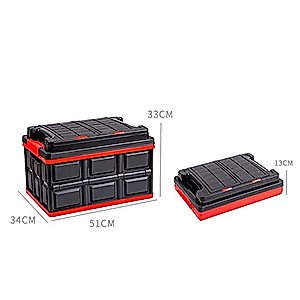 WDBBY Car Trunk Storage Box, Double-Layer Storage, Foldable Car Storage Box, Rear Trunk Storage Box, Storage Box