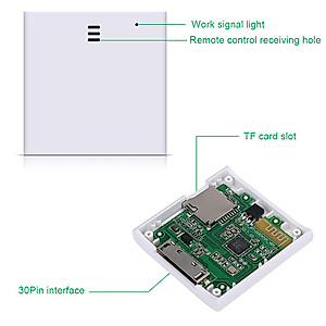 Tihebeyan Bluetooth Adapter Bluetooth Music Audio Receiver for 30pin-Enabled Sounddock Dock Apple Speaker(Black)