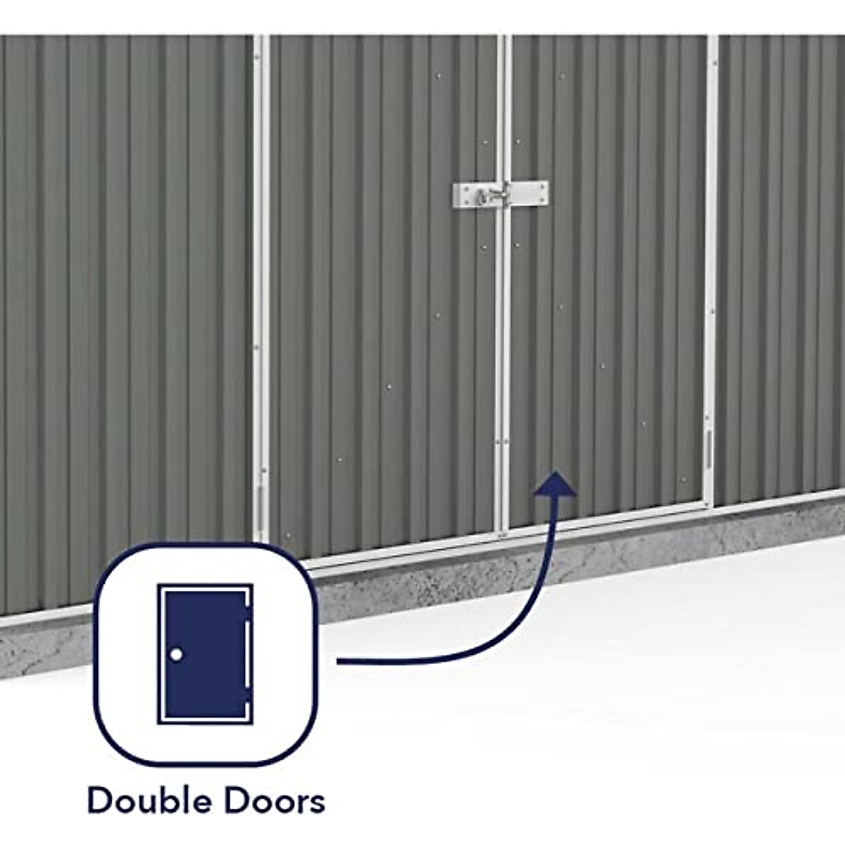 Outdoor Storage Shed, Storage Shed and Tool Shed Storage Sheds 10 x 10 ft. Galvanized Steel & Metal Storage Shed